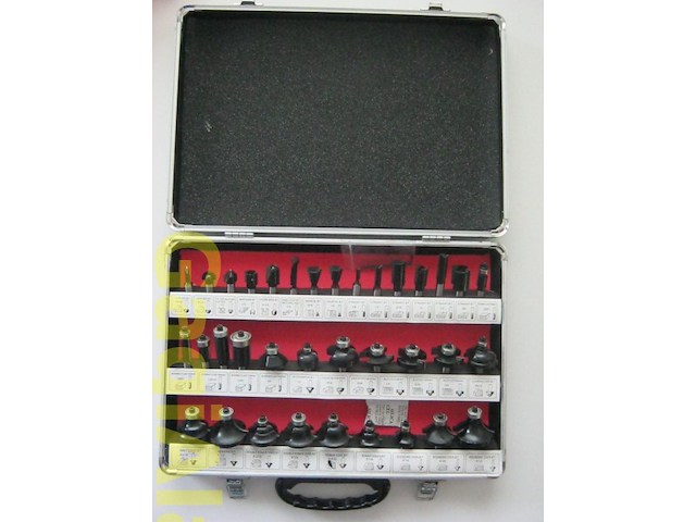 Komplet glodala za glodalicu 8mm - 35 delova
