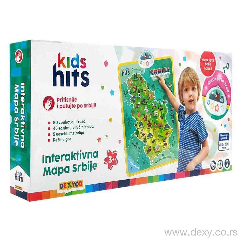 DEXY CO KIDS HITS INTERAKTIVNA MAPA SRBIJE
