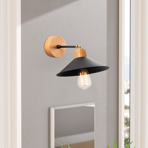 OPVIQ Zidna lampa Manavgat N-620, crna/braon