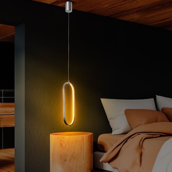 OPVIQ LED visilica Can 13563, srebrna