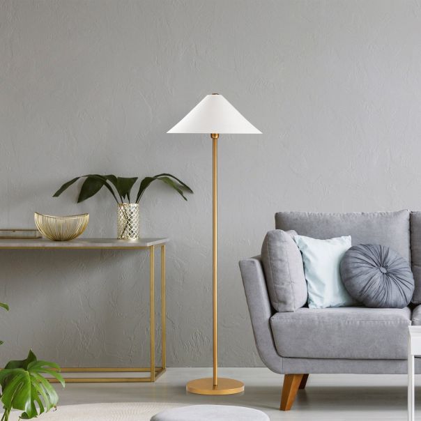 OPVIQ Podna lampa Mixed 11512, bela/zlatna