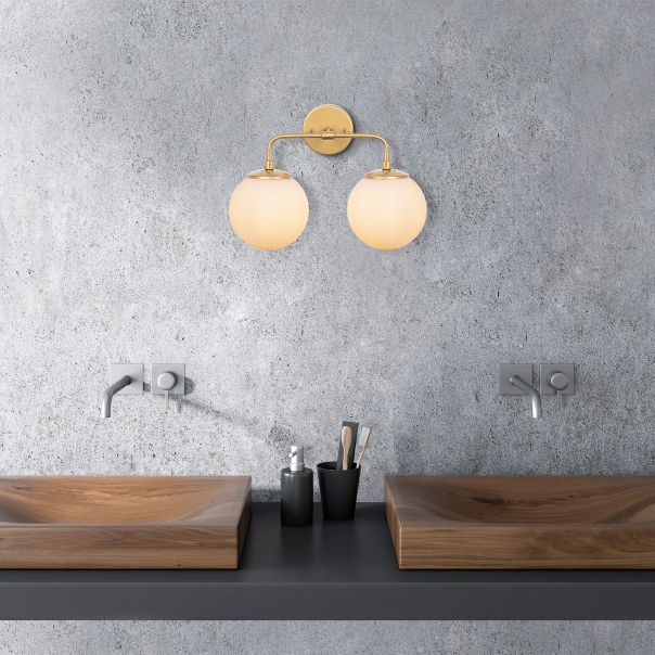 OPVIQ Zidna lampa Horn 12210, bela/zlatna