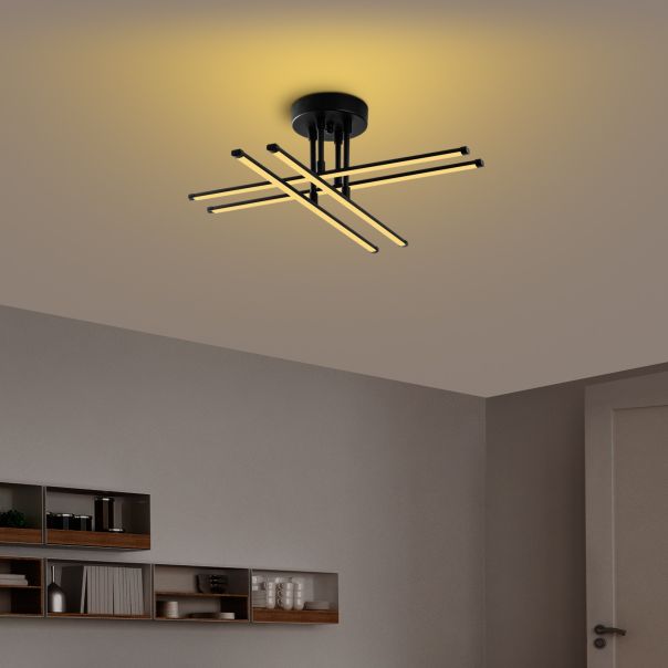OPVIQ LED luster Exhaust-13661, crna