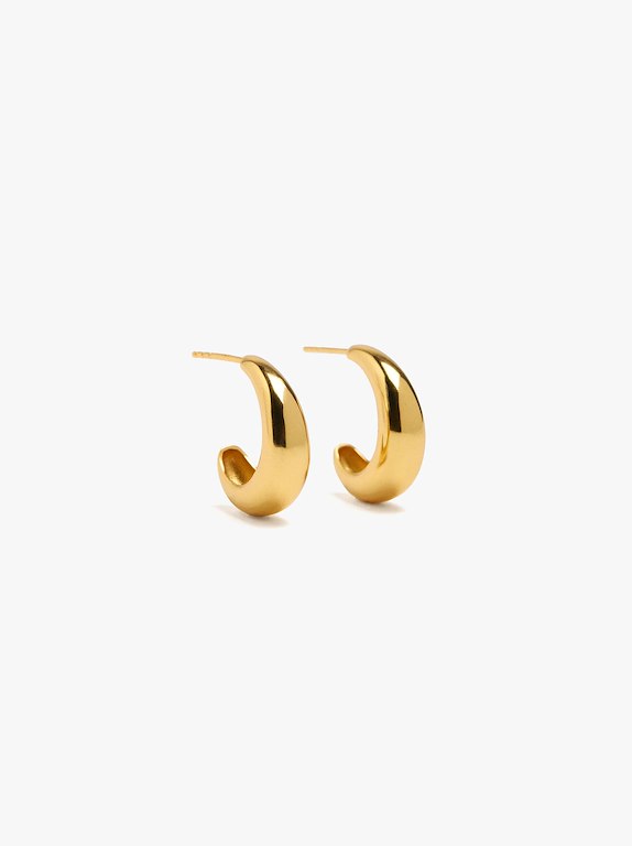OPEN HOOPS 18K GOLD PLATED – 925 STERLING SILVER
