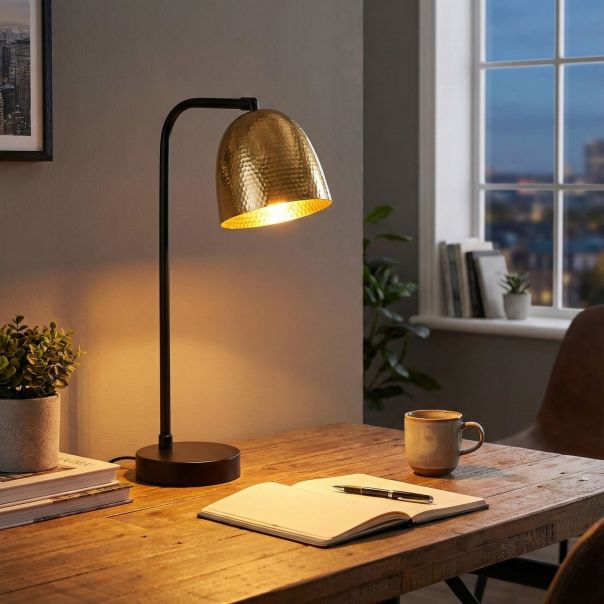 OPVIQ Stona lampa Tattoo 5031, zlatna/crna