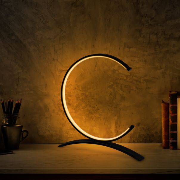 OPVIQ Stona LED lampa Moon 13330, crna