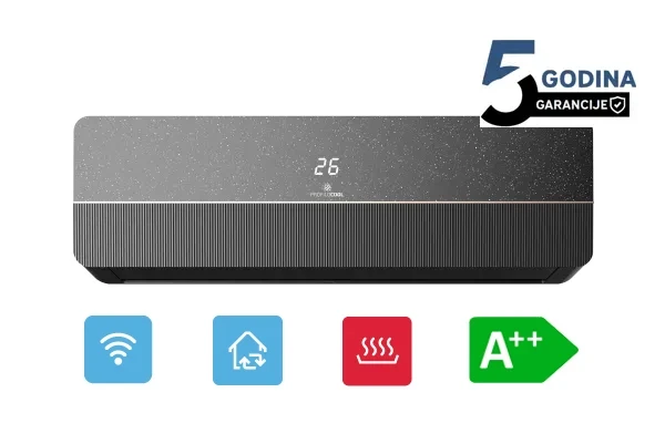 Klima uređaj PROFILOCOOL ICSD-18WIH BLACK 18000BTU A++ Inverter Wifi GSJ iFeel