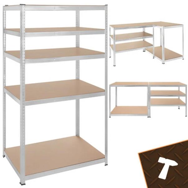 Bigstern Metalna Montažna Polica 180x100x60cm 5x200kg