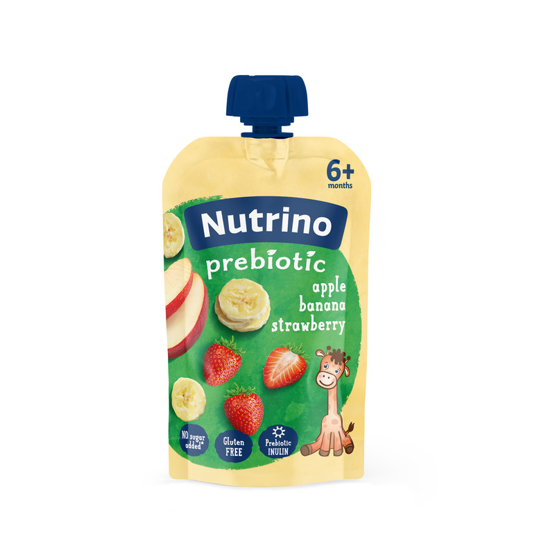 Nutrino pouch prebiotik jabuka ban jagoda 100g