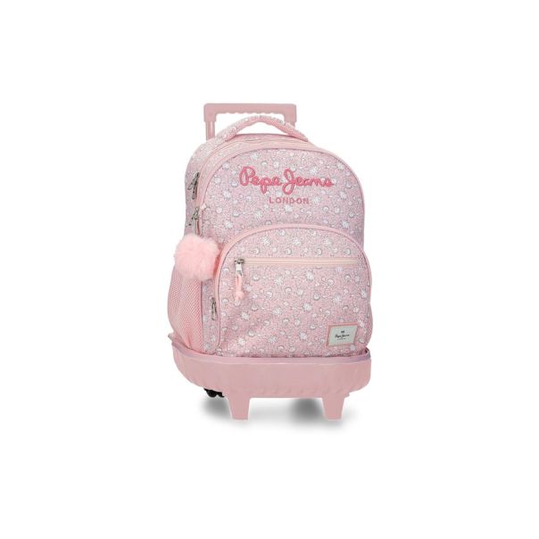 PEPE JEANS MIA ranac za školu sa točkićima - light pink