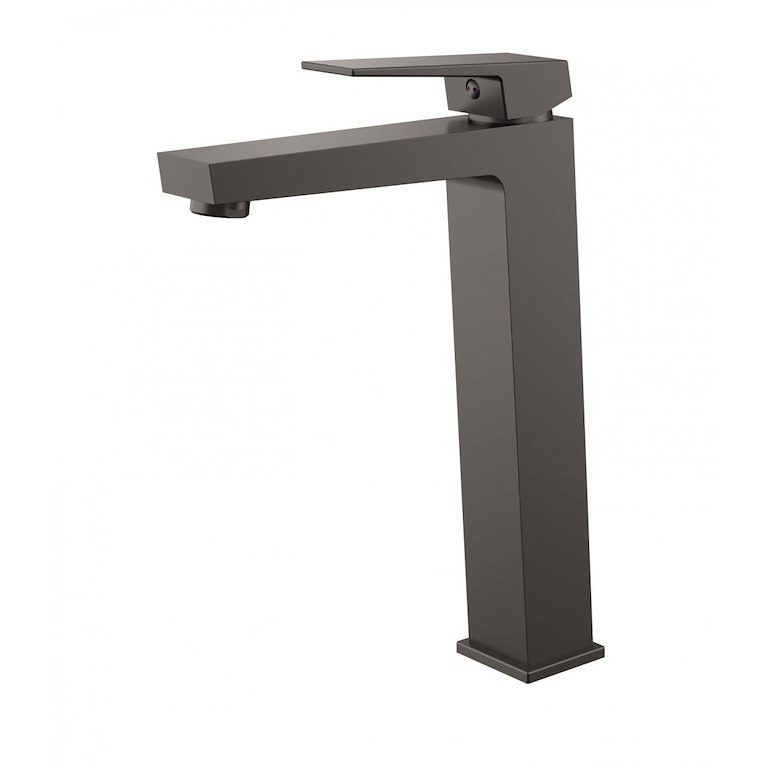 Rihanna baterija za umivaonik, visoka – gun grey (siva)