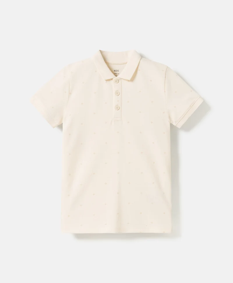 Polo majica za dečake sa sitnim uzorkom 100% pamuk