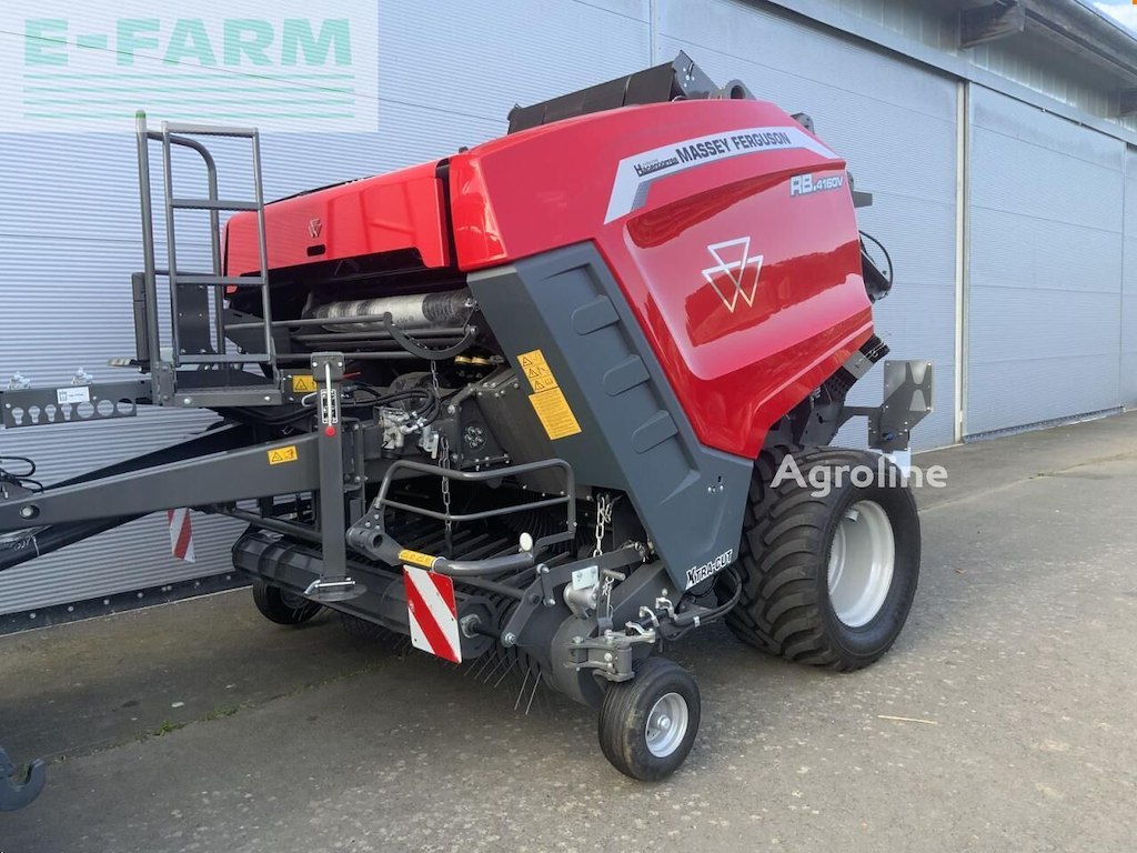 Massey Ferguson rb 4160 v xtra balirka za okrugle bale