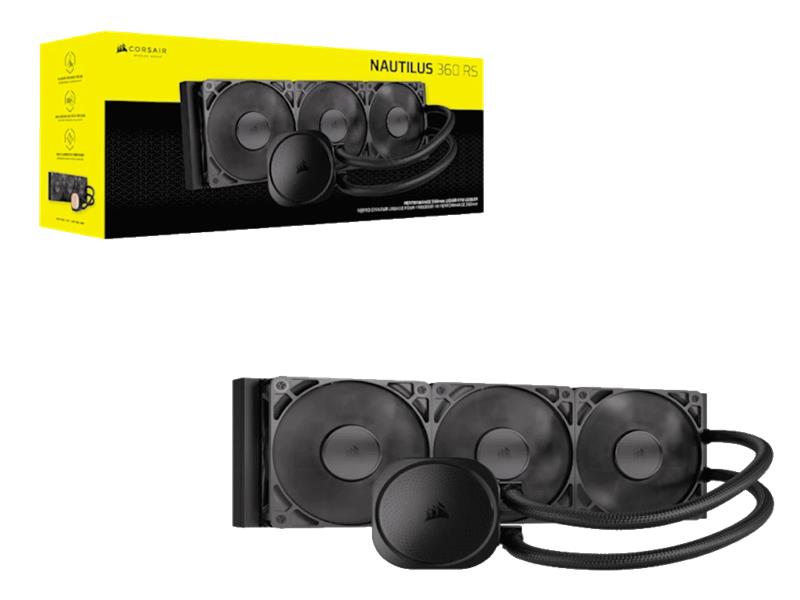Kuler za CPU CORSAIR NAUTILUS 360 RS/360mm/triple fan/vodeno hladenje/crna