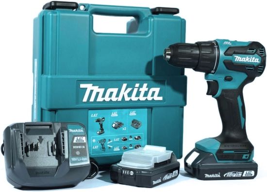 Akumulatorska vibraciona bušilica - odvrtač Makita DHP490WVE; 2 x 2,0Ah 18v + kofer