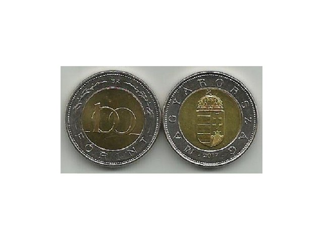 MADJARSKA 100 forint 2017 UNC Bimetal