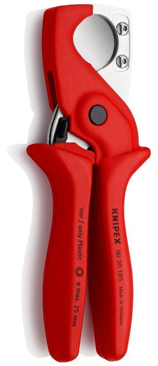 Knipex PlastiCut® sekač za fleksibilna creva i plastične cevi 185mm - hromirana (90 20 185)