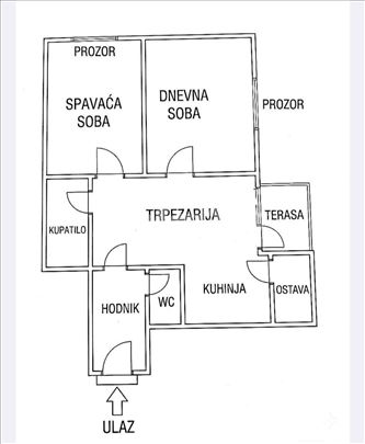 Stan za prodaju • 2 sobe • 54m²