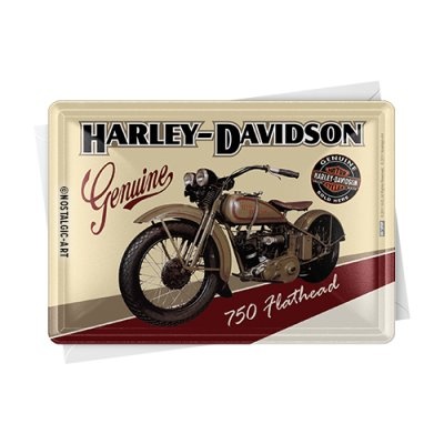 Nostalgic-Art razglednica – Harley-Davidson Flathead