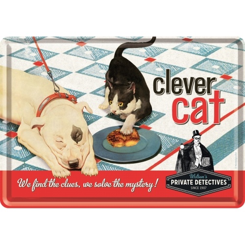 Nostalgic-Art razglednica – Clever Cat