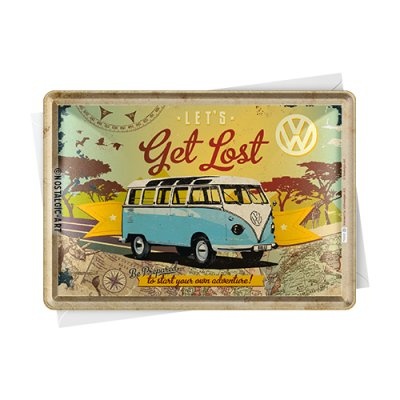 Nostalgic-Art razglednica – VW Get Lost