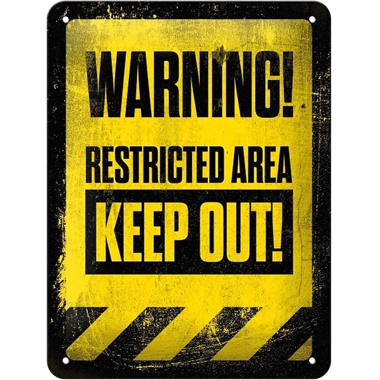 Nostalgic-Art razglednica – Restricted Area