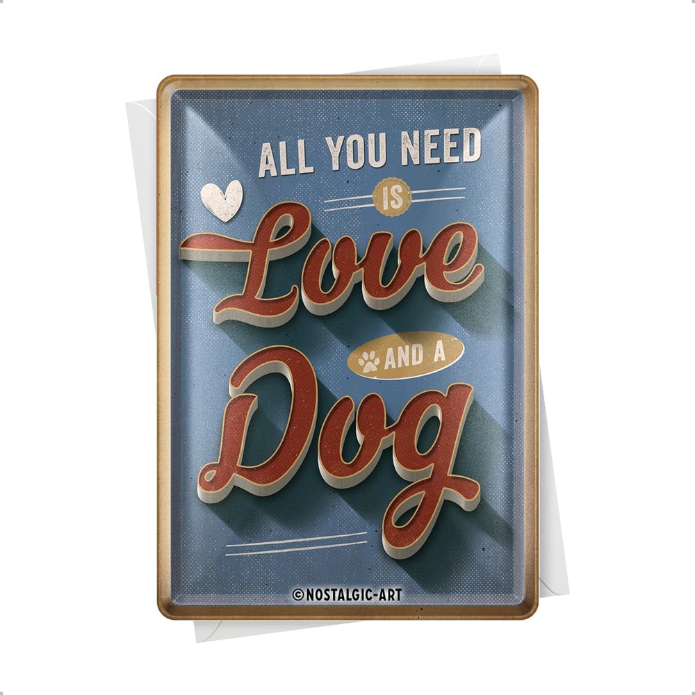 Nostalgic-Art razglednica – Love Dog