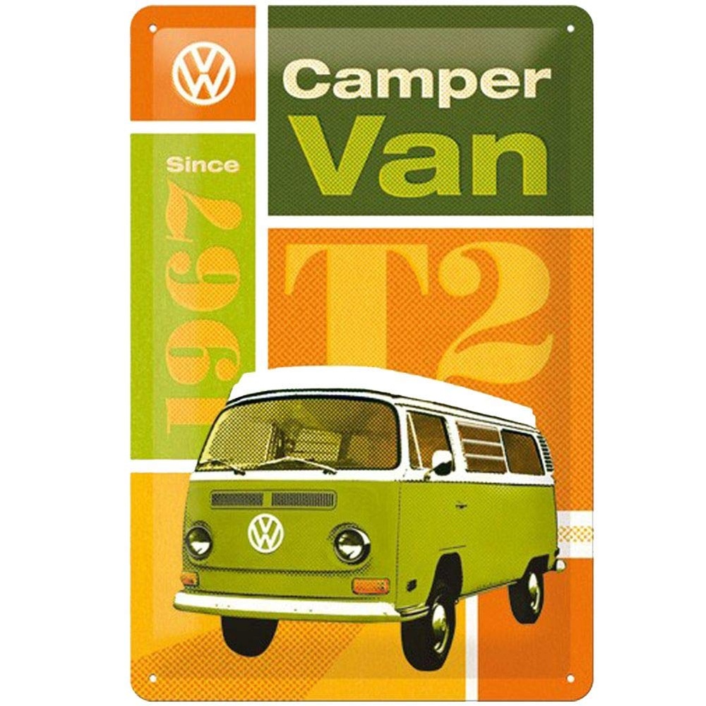Nostalgic-Art metalna dekorativna tabla 20×30 – VW T2 Camper Van