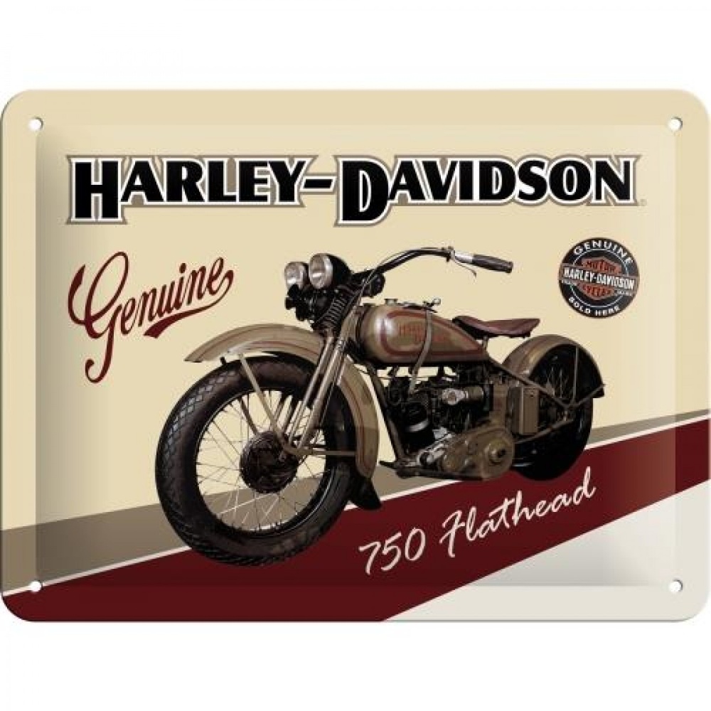 Nostalgic-Art metalna dekorativna tabla 15×20 – Harley-Davidson Flathead