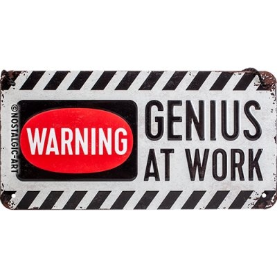 Nostalgic-Art metalna dekorativna tabla viseći – Genius at Work