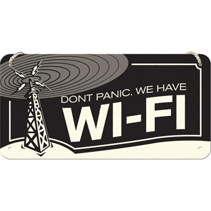 Nostalgic-Art metalna dekorativna tabla viseći – Wi-Fi