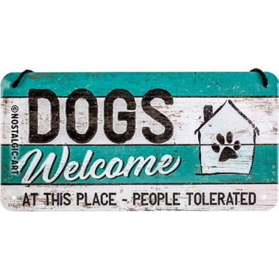 Nostalgic-Art metalna dekorativna tabla viseći – Dogs Welcome