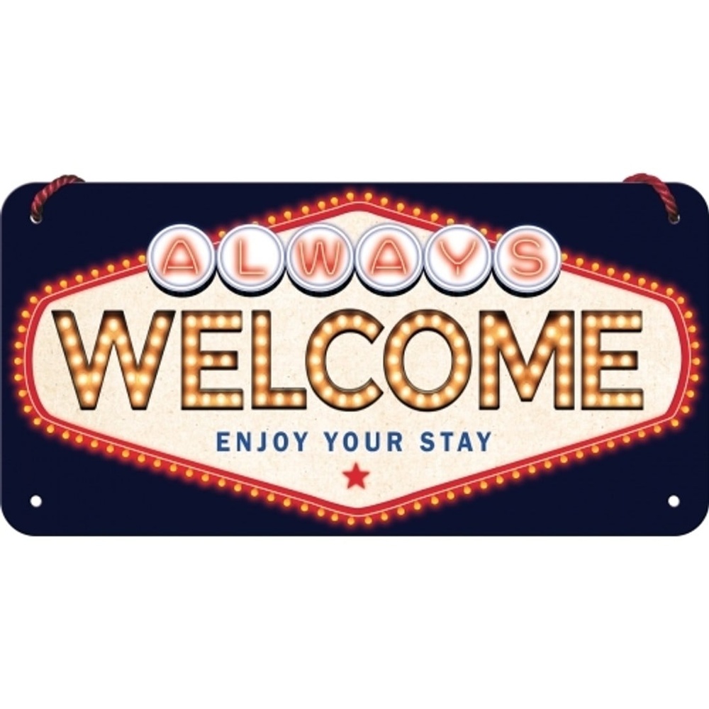 Nostalgic-Art metalna dekorativna tabla viseći – Welcome