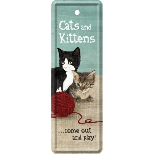 Nostalgic-Art metalni obeleživač – Cats and Kittens