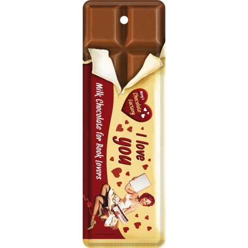 Nostalgic-Art metalni obeleživač – I Love You Choco