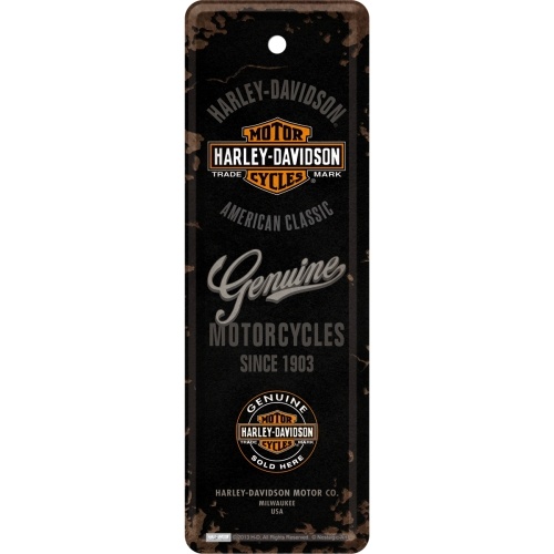 Nostalgic-Art metalni obeleživač – Harley-Davidson Genuine Logo