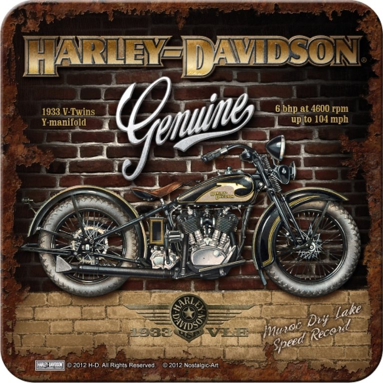 Nostalgic-Art dekortivni podmetač – Harley-Davidson Brick Wall