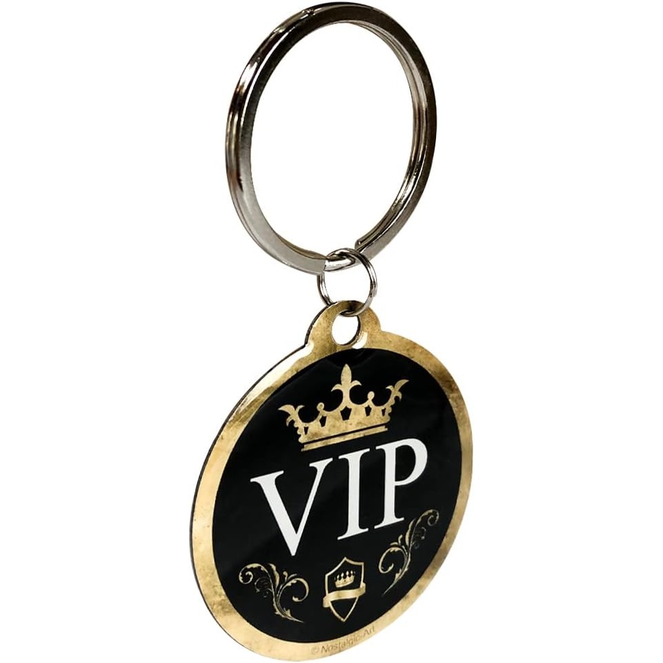 Nostalgic-Art okrugli privezak za ključeve – VIP