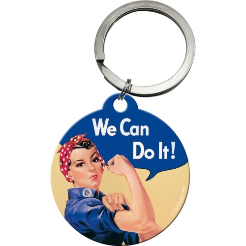 Nostalgic-Art okrugli privezak za ključeve – We Can Do It