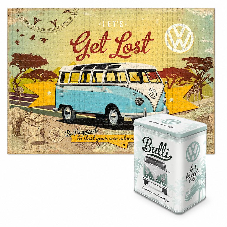 Nostalgic-Art Puzzle -VW Bulli – Let’s Get Lost