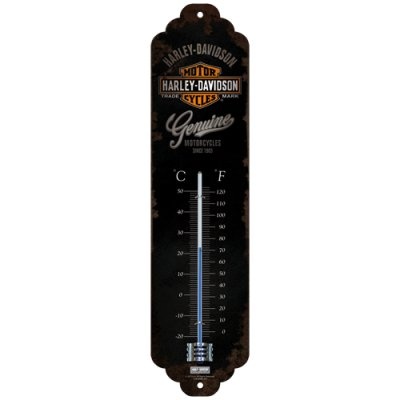 Nostalgic-Art metalni termometar – Harley-Davidson Genuine Logo