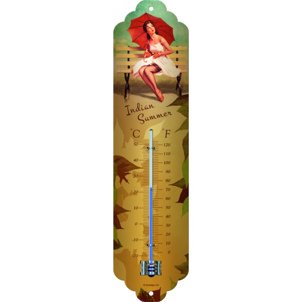 Nostalgic-Art metalni termometar – Pin Up Indian
