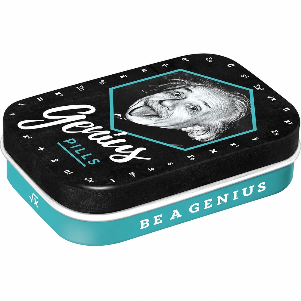 Nostalgic-Art metalna kutijica za bombone- Einstein – Genius Pills