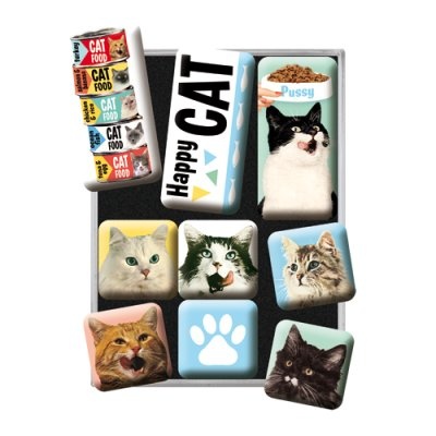 Nostalgic-Art set magneta – Happy Cats