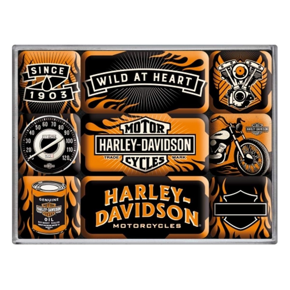 Nostalgic-Art set magneta – Harley-Davidson Wild