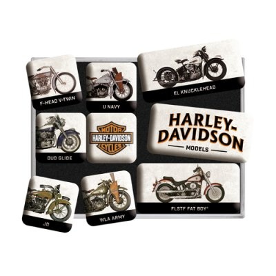 Nostalgic-Art set magneta – Harley-Davidson Model Chart
