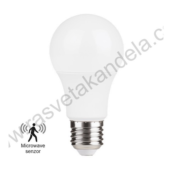 Led sijalica E27 9W 6500K + microwave senzor