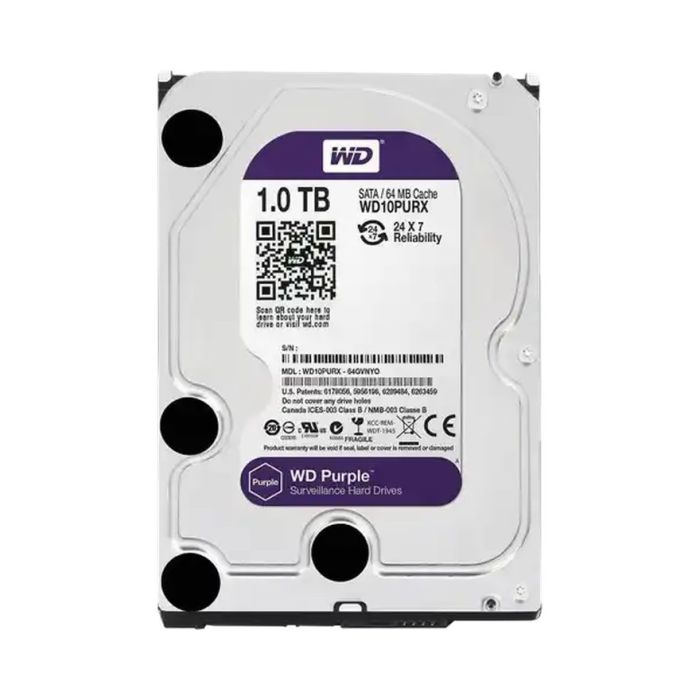 Hard disk Western Digital 1TB 3.5" SATA III 64MB WD10PURZ Purple