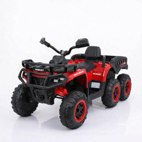 Veliki Kvad 4×4 sa prikolicom na akumulator 12V/7Ah – Crveni (400093)