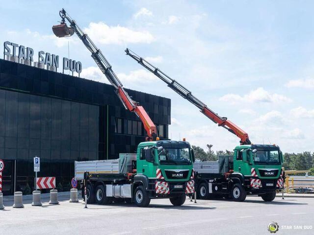 MAN TGS 33.480 6x4 PALFINGER PK 22002 Crane Tipper kiper